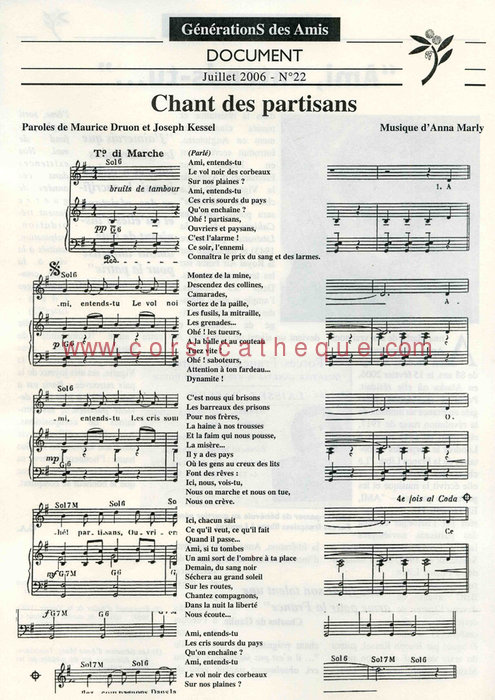 Chant des partisans / La Seconde Guerre mondiale (1939-1945) / Histoire ...