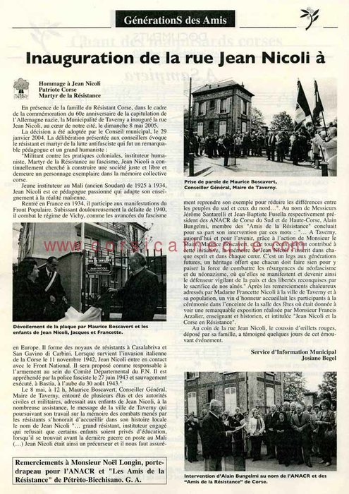 Nicoli Jean: hommage / La Seconde Guerre mondiale (1939-1945 ...