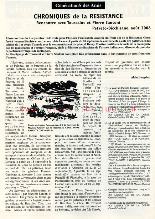 Santoni Pierre et Toussaint: résistants / La Seconde Guerre mondiale ...